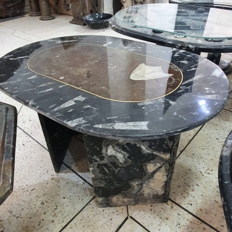 Moroccan Fossil Table - Selenite & Fossils
