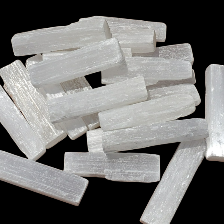 Selenite Stick - Selenite & Fossils